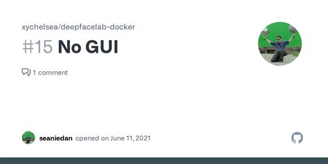 No Gui · Issue 15 · Xychelseadeepfacelab Docker · Github