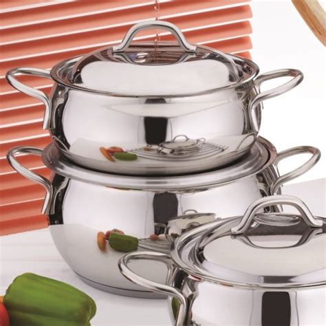 Gülsan Esen 6 Parça Çelik Tencere Seti GÜlsan