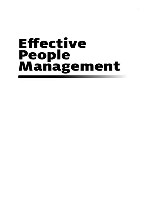 Effective People Management Improve Performance Delegate More Effectively Handle Problem Staff
