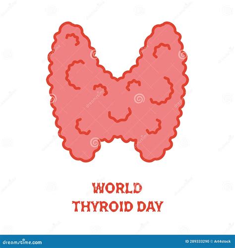 World Thyroid Day Awareness Poster Of Thyroid Gland Stock Vector