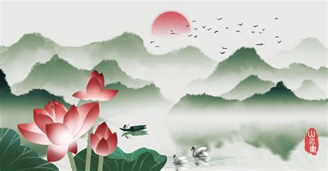 新中式壁纸素材 新中式壁纸图片下载 设图网