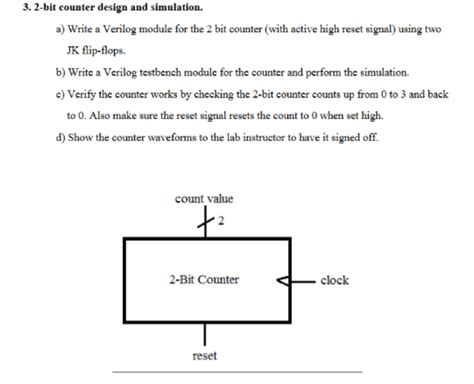 Solved Bit Counter Design And Simulation A Write A Chegg