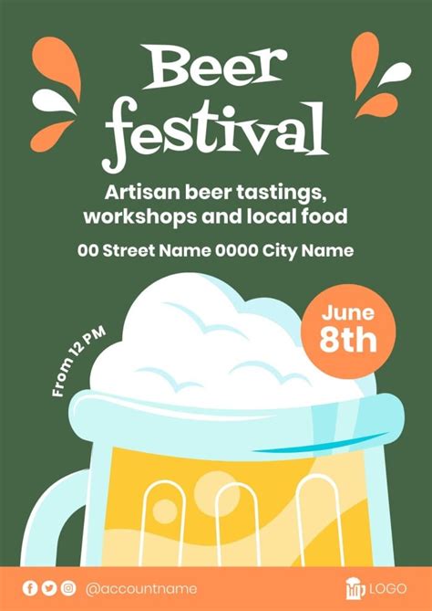 Edit And Download For Free This Hand Drawn Creative Brewery Beer