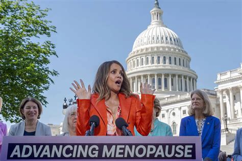 Halle Berry Shouts From The Capitol Im In Menopause As She Seeks To