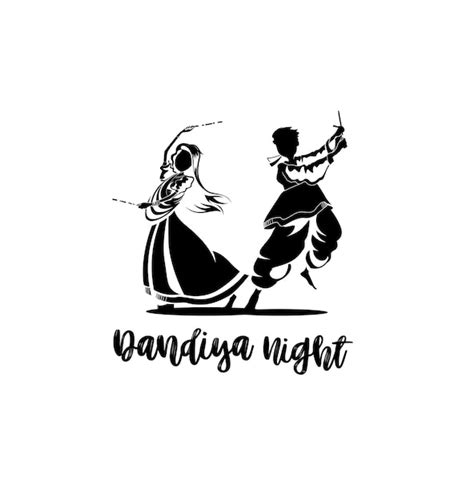 Premium Vector Celebrate Navratri Festival With Dancing Garba Design