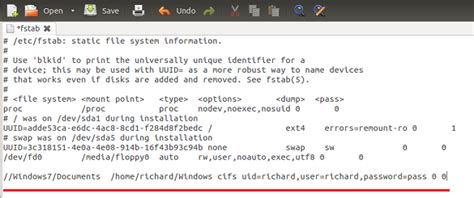 Create And Automatically Mount Windows 7 Shares In Ubuntu 1204