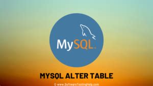 MySQL ALTER TABLE How To Add Column To A Table In MySQL