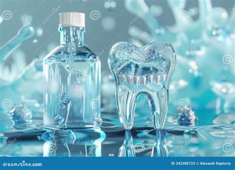 Exploring Dental Health Through Vibrant Visuals Of Mouthwash And