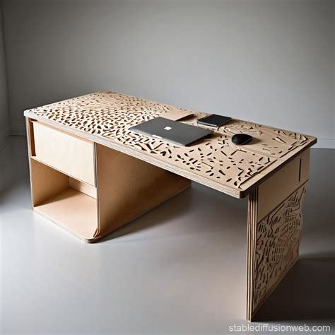 Parametric Plywood Desk Design Stable Diffusion Online
