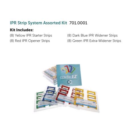 Contacez Ipr Strip System Assorted Kit Galla Dental