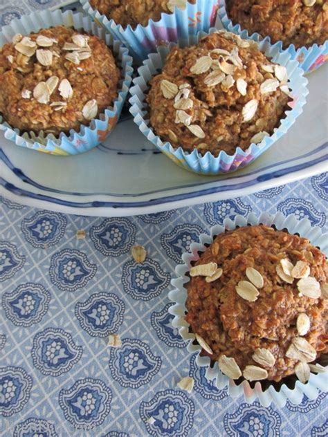No Flour Sugar Free Oil Free Healthy Oatmeal Muffins Recipe