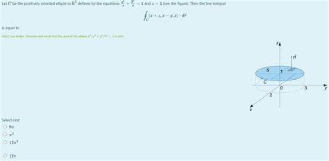 Solved Let C Be The Positively Oriented Ellipse In Rº