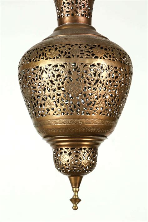 Moroccan Moorish Brass Hanging Light Fixture For Sale At 1stdibs