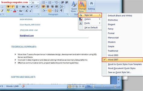 Microsoft Word Home Tab Softknowledge S Blog