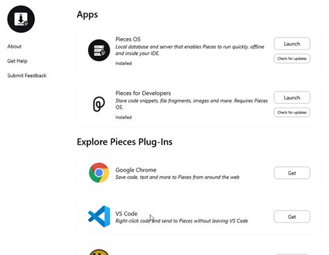 Support Articles Updating Pieces OS And Pieces For Developers