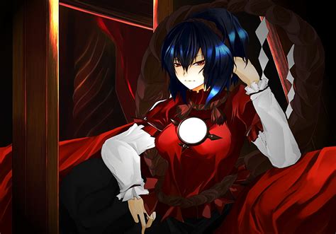 Картинки Touhou Collection девушка с красными глазами Аниме