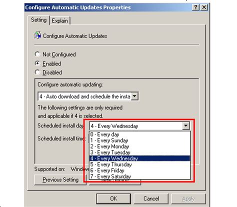 Wsus Configure Automatic Updates Software And Applications