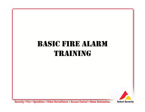 Basic Fire Alarm Training Pdf