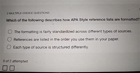 Solved 2 MULTIPLE CHOICE QUESTIONSWhich Of The Following Chegg Com