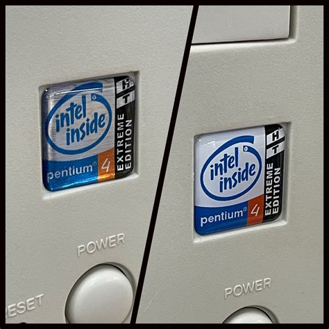 Pentium 4 P4 Ee Extreme Edition Case Badge Sticker Dome Geekenspiel