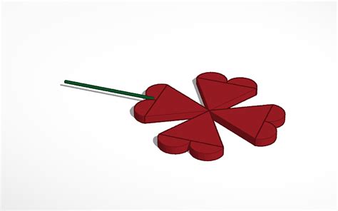 3d Design Four Leaf Clover Tinkercad