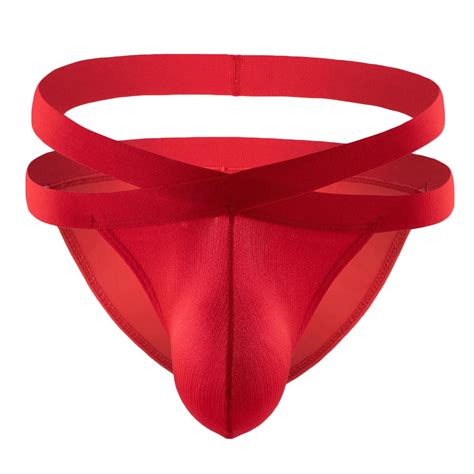 Penkiiy Sexy Thongs For Men Men Casual Solid Sexy Breathable Low Waist