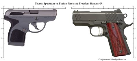 Taurus Spectrum Vs Fusion Firearms Freedom Bantam R Size Comparison