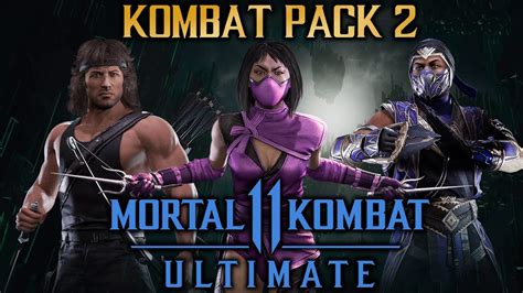 Mortal Kombat 11 Kombat Pack 2 Mileena Rain Y Rambo Versión