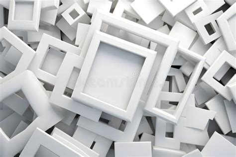 White Abstract Architecture Background Neural Network Ai Generated Stock Illustration