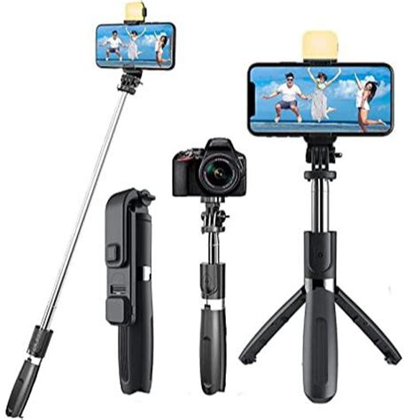 Q07 Bluetooth Selfie Stick With Light Remote At Best Price In