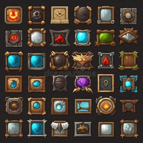 Panel Frame Medieval Ai Generated Stock Image Image Of Template