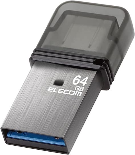 Amazon エレコム Usbメモリ 64gb Usb32（gen1） Type C キャップ式 シルバー Mf Cau32064gsv