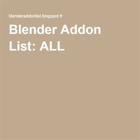 Blender Addon List Blender List Labels