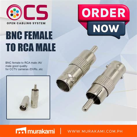 OCS BNC FEMALE TO RCA MALE AV MALE BNC R M Murakami