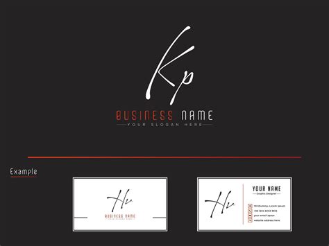 Initials Kp Pk Signature Letter Logo Icon Vector 25670868 Vector Art At
