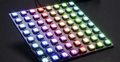 neopixel neomatrix 8x8 64 rgb led pixel matrix ws2812 5050 rgb led