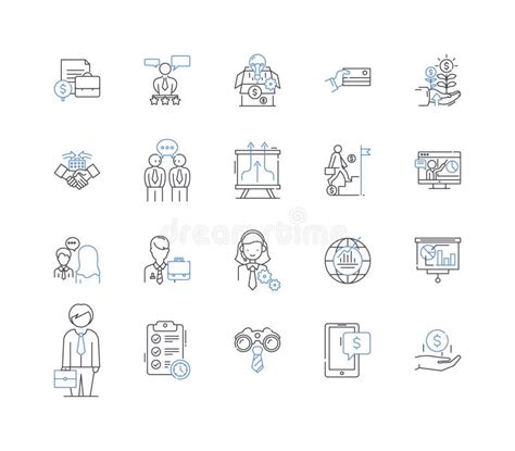 Membership Line Icons Collection Metrics Kpis Evaluation Analytics Scorecards Benchmarking