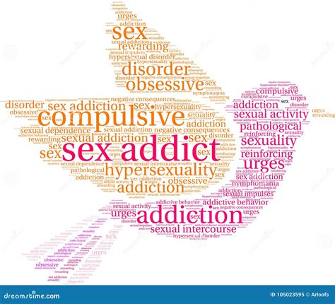 Sex Addict Word Cloud Stock Vector Illustration Of Urges