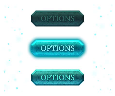 Magic Ice Buttons For Game Animation Behance