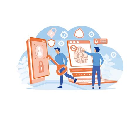 Personal Id And Biometric Access Control Vector Image