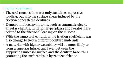 Mucosal Response To Oral Prosthesis Ppt