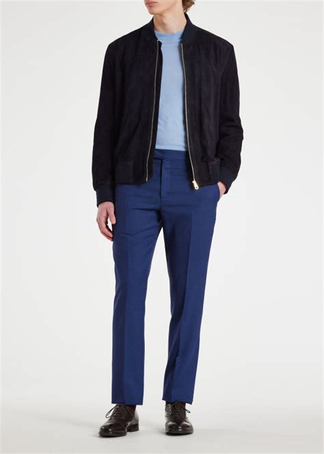 Mens Dark Navy Suede Bomber Jacket Mens Dark Navy Suede Bomber Jacket