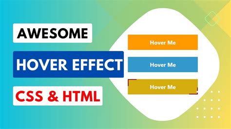 Awesome Buttons Hover Effects Using Only Html And Css