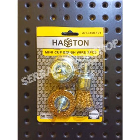 Jual Hasston Mata Bor Sikat Kawat Mangkok Set Pcs SIkat Bor Wire Brush Jakarta Barat