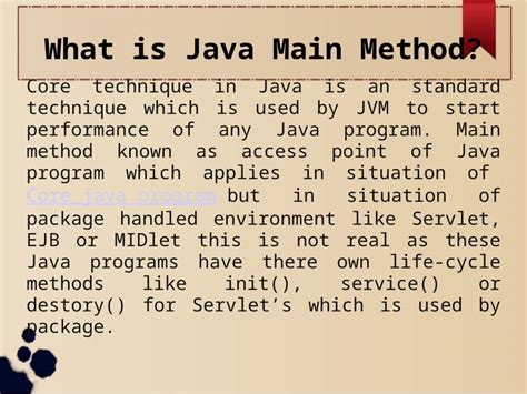 Ppt What Is Java Main Method Dokumentips