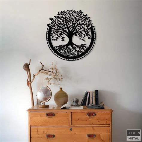 Déco Murale Extérieur Arbre De Vie En Métal