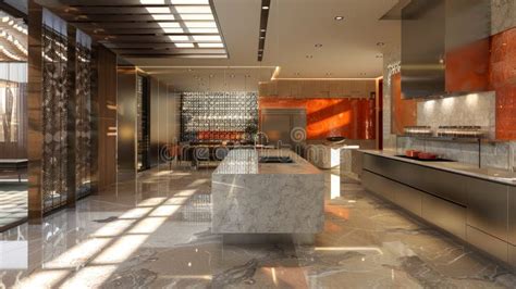 Culinary Space With Dynamic Layouts Stock Illustration Illustration Of Chair Modern 347778714