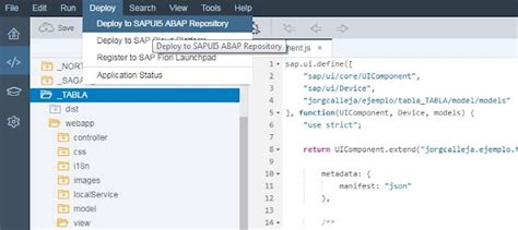 Trasteando Con Sap Ux Webide Desplegar Una Aplicación I En Sap On Premise