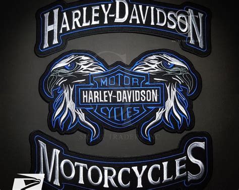 Vintage Harley Davidson Eagle Motorcycle Patch Iron On Badge