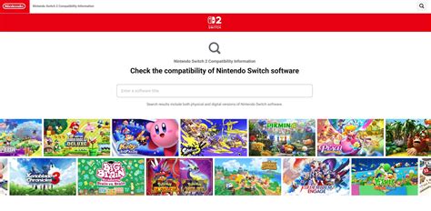 Nintendo Lance Un Site Officiel Pour Tester La Compatibilité Entre Les Jeux Switch Et Switch 2